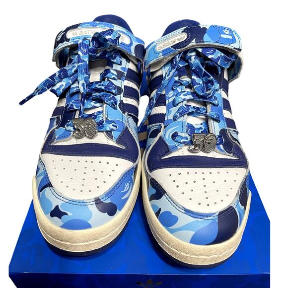 Bape | Shoes | Mens Adidas X Bape Forum 84 Low 3th Anniversary Blue ...